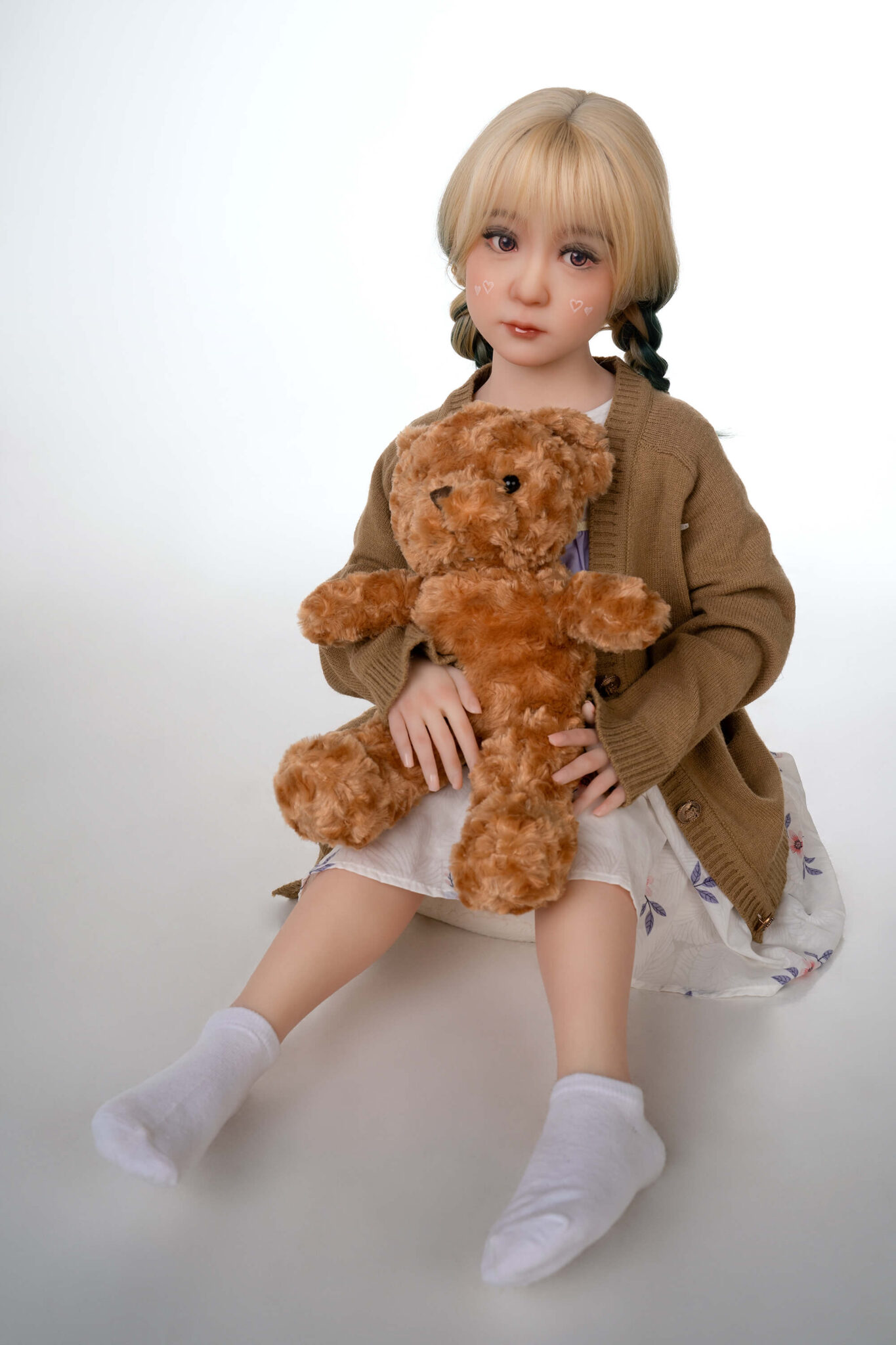 AXB-110cm Tpe 15kg Doll with Realistic Body Makeup TB47 – Dollter