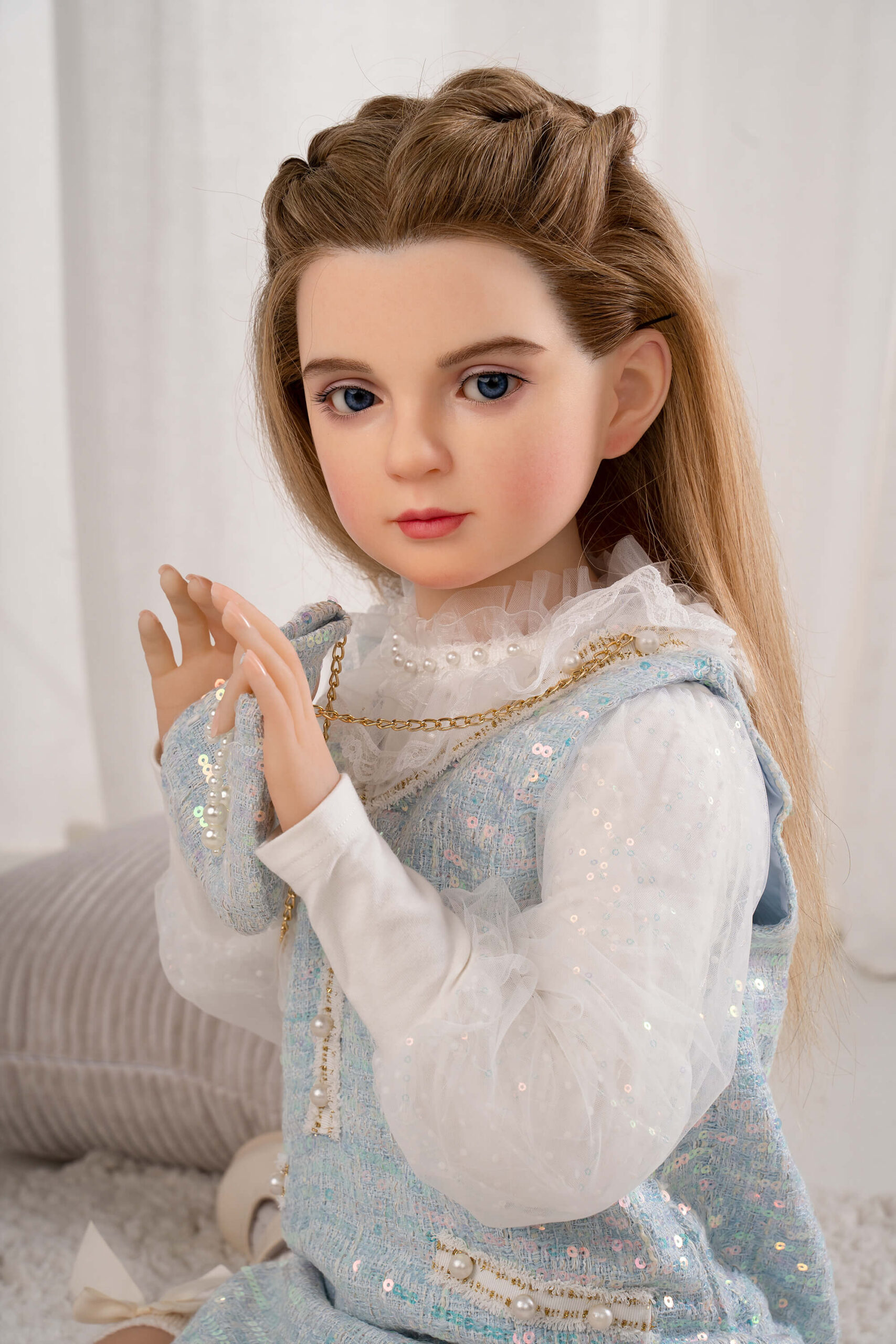 Axb 110cm Tpe 15kg Doll With Realistic Body Makeup Silicone Head Gc01 Dollter